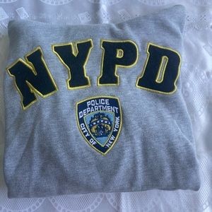 Vintage | Sweaters | Vintage Nypd Officially Issued Embroidered Hoodie ...